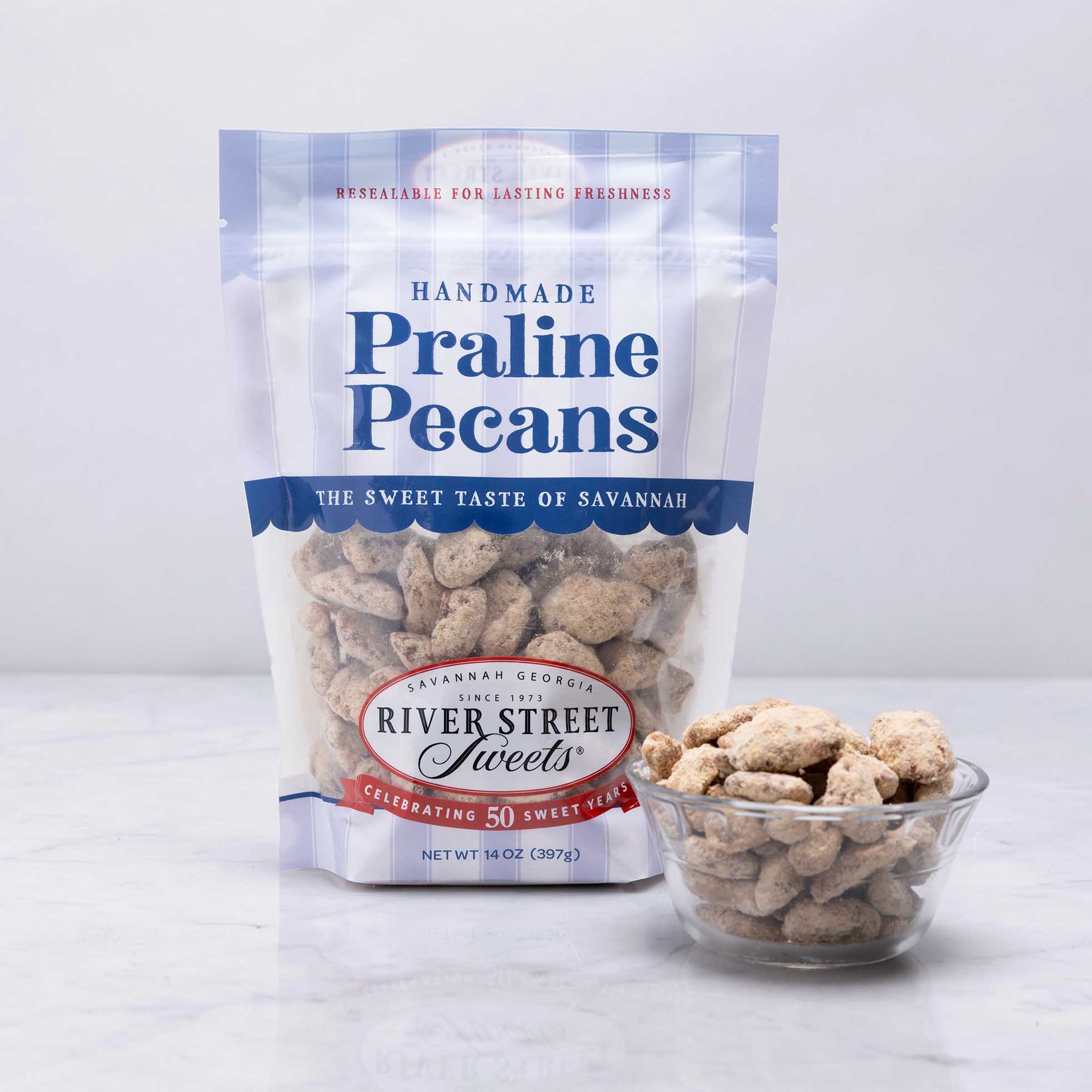 Praline Pecans | Praline Coated Pecans | River Street Sweets – River ...