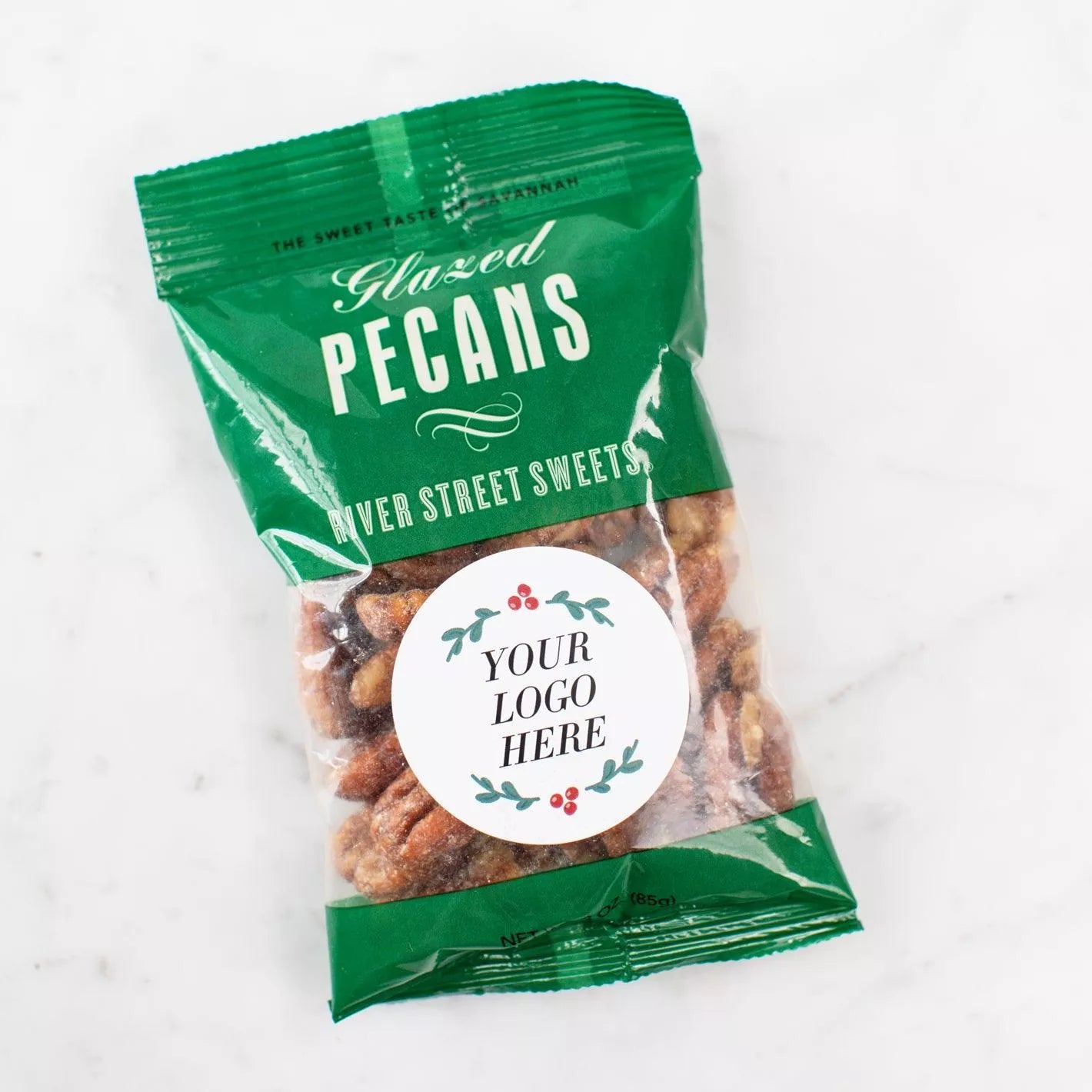 Glazed Pecan Favors | Custom Labels – River Street Sweets®