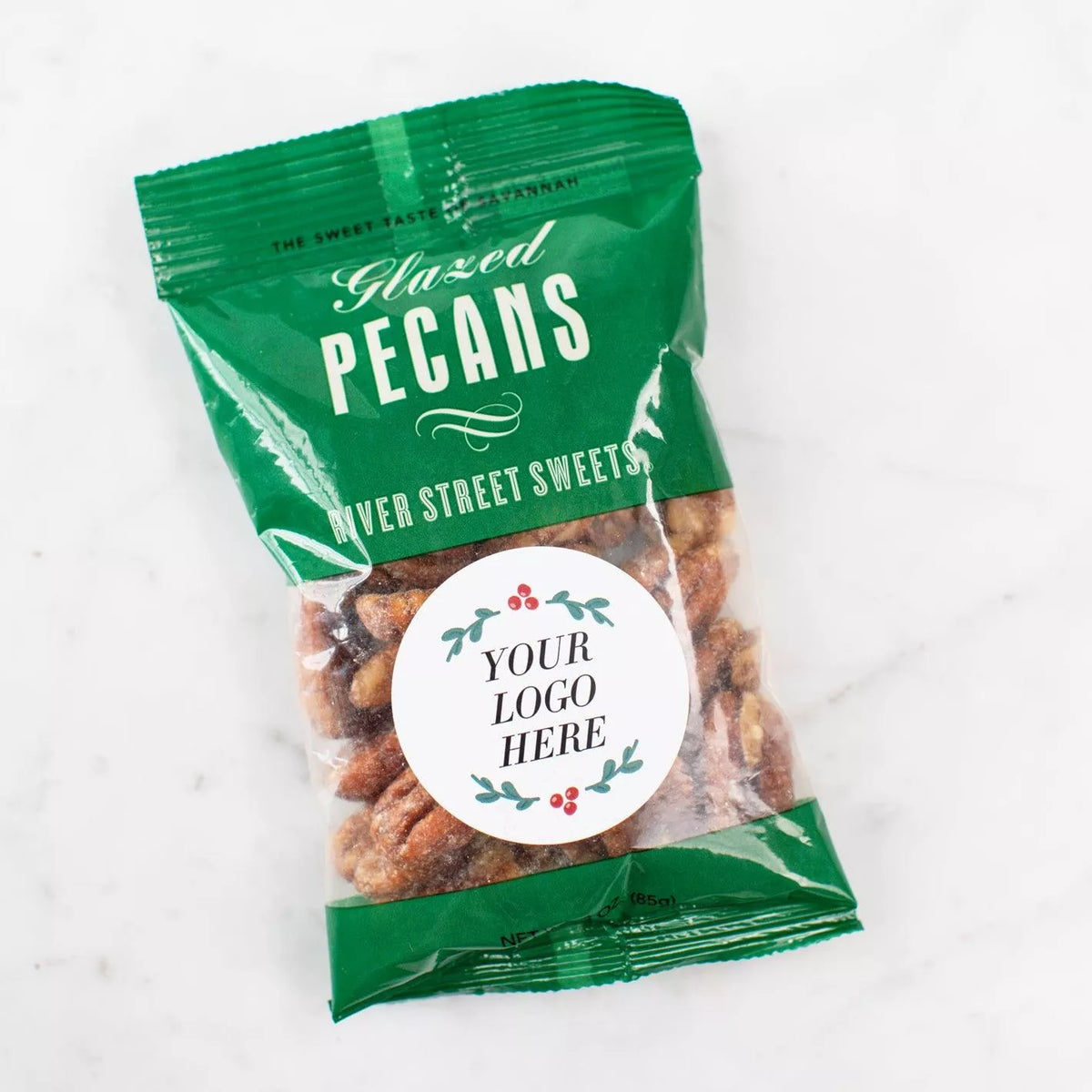 Glazed Pecan Favors | Custom Labels