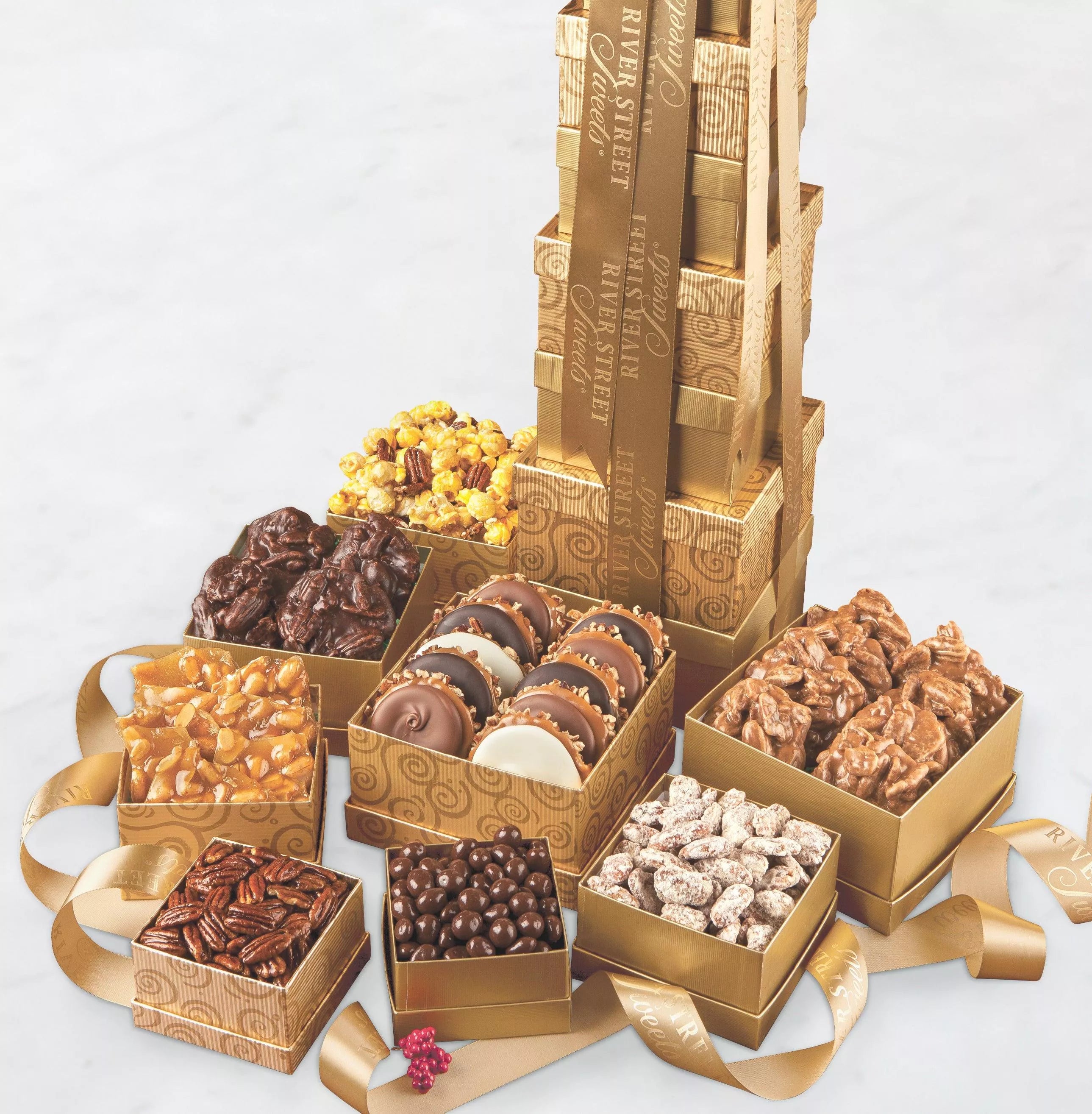 Golden Splendor Tower | River Street Sweets – River Street Sweets®